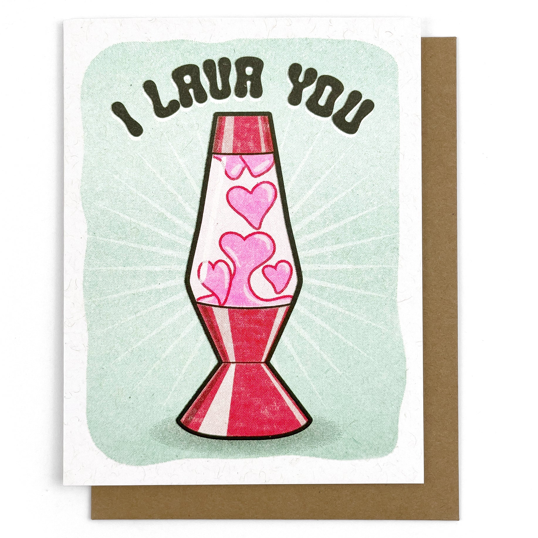 I Lava You Love Valentine's Card