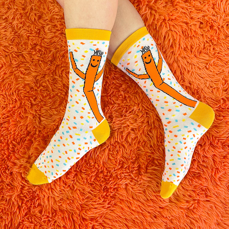 Wacky Waver Ladies Bamboo Crew Socks