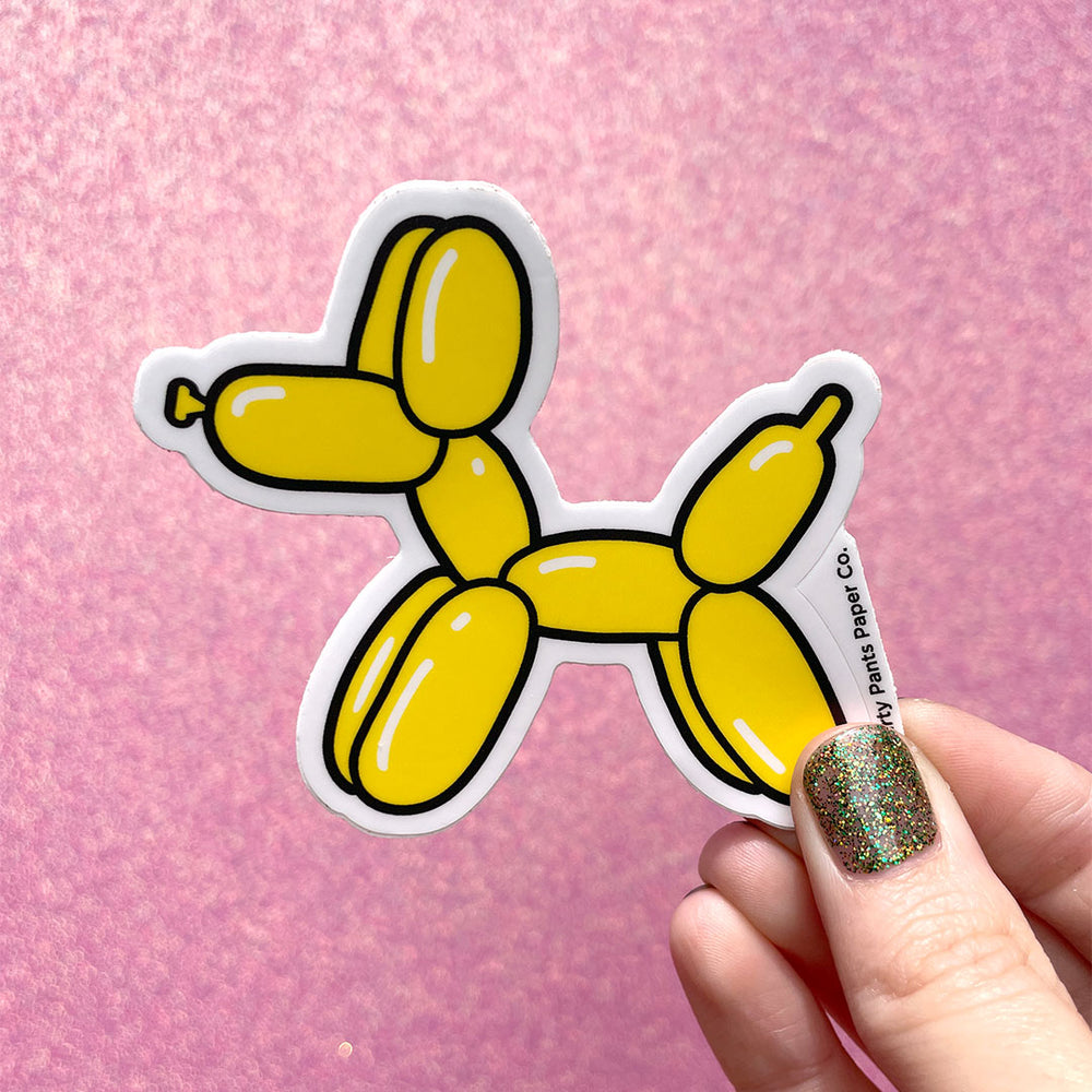 Balloon Dog Waterproof Sticker