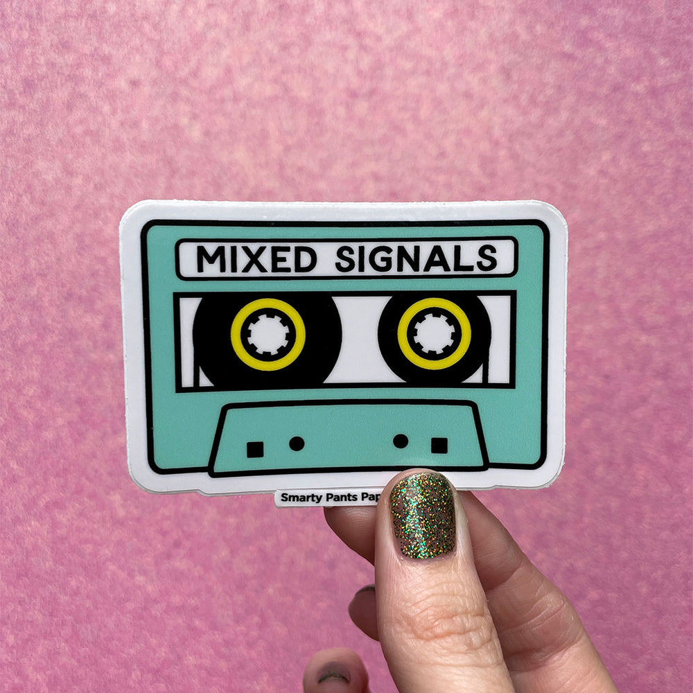 Mixed signals sticker