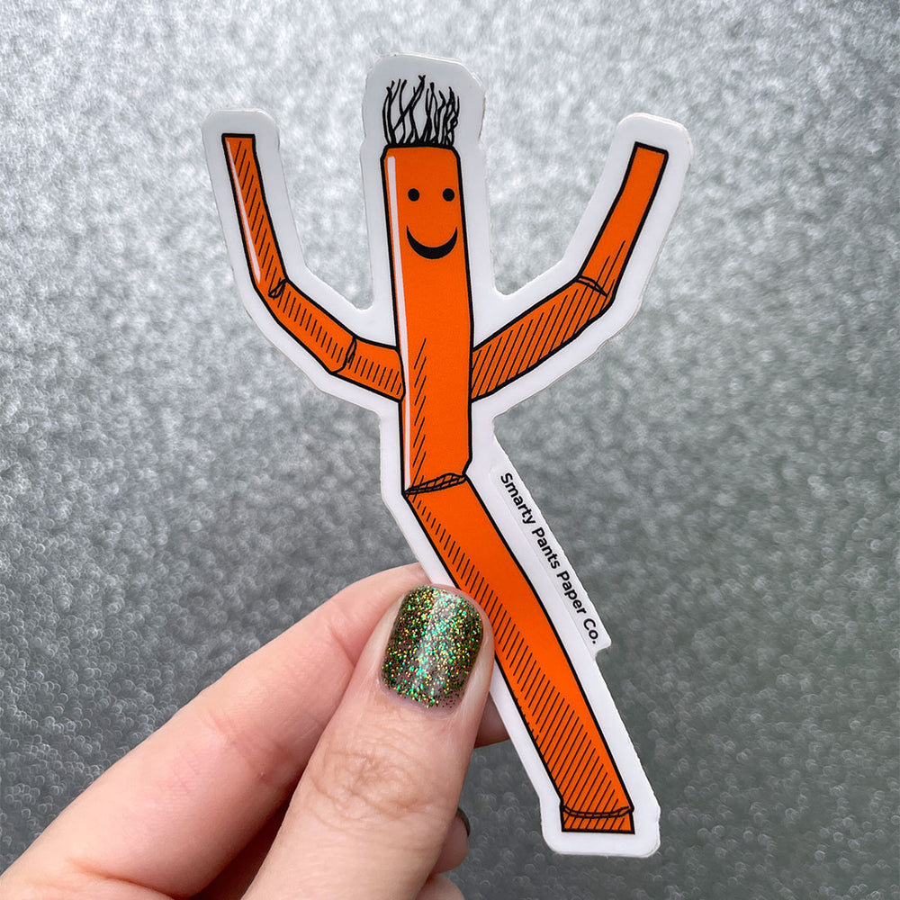 Wacky Waving Man Sticker