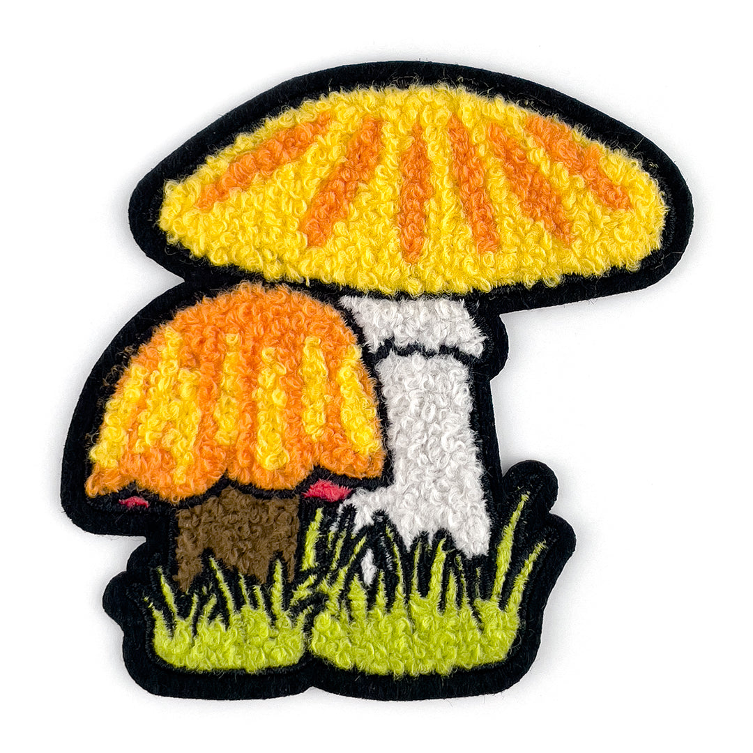 Mushroom Chenille Iron On Patch