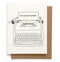 Typewriter Valentine's Anniversary Card
