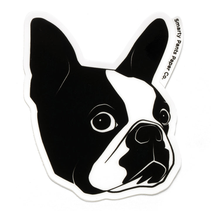 Boston Terrier Sticker – Smarty Pants Paper Co.
