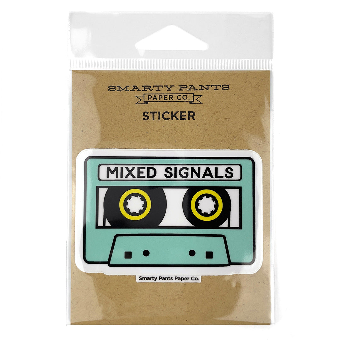 Mixed signals sticker – Smarty Pants Paper Co.