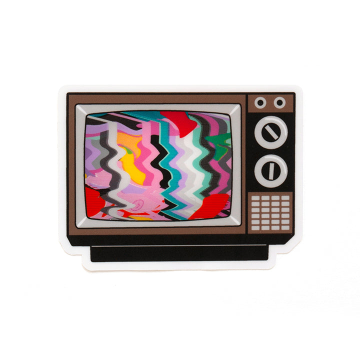 Retro Vintage Television Waterproof Sticker