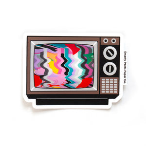 Retro Vintage Television Waterproof Sticker